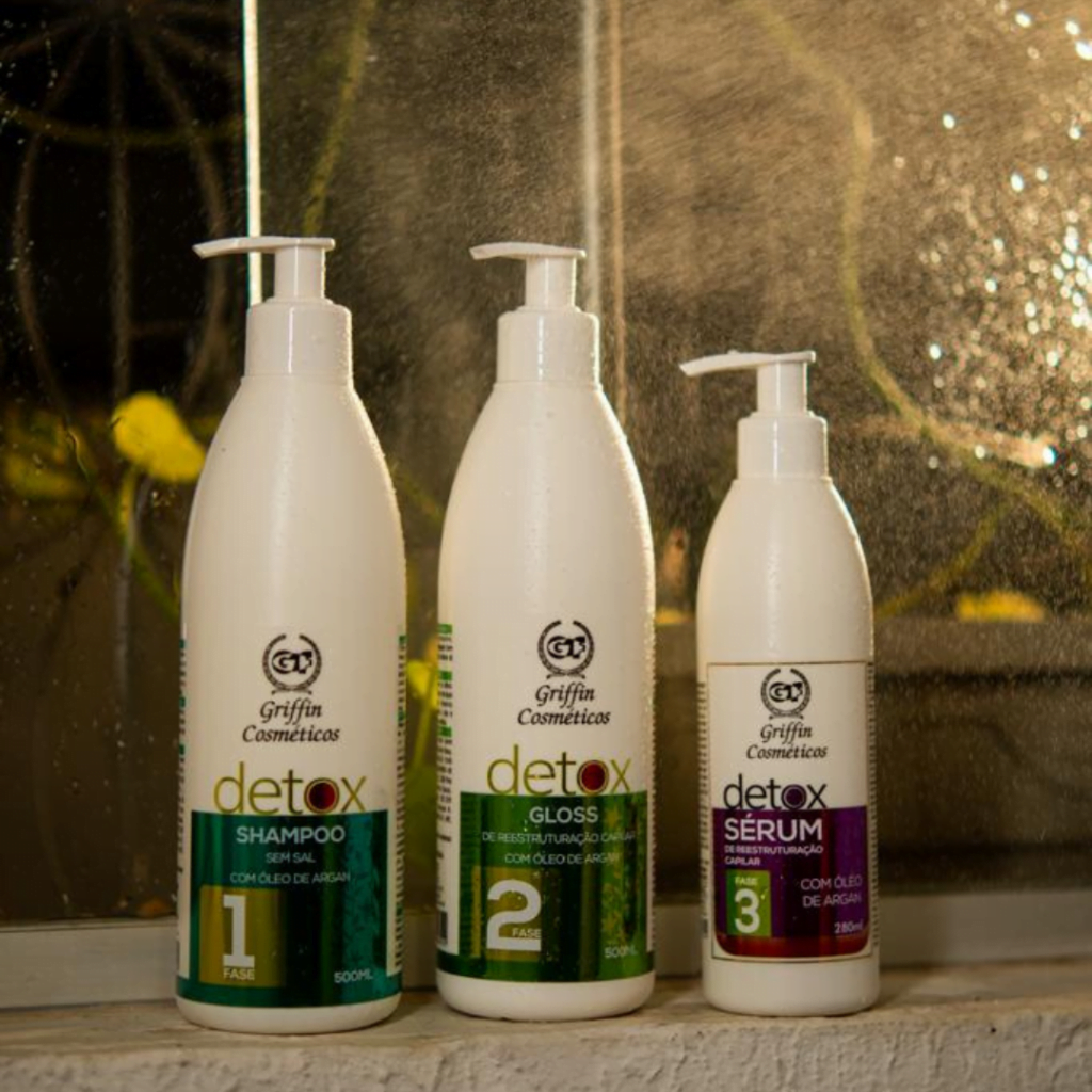 Shampoo Detox c/ Óleo de Argan 500 mL – Griffin